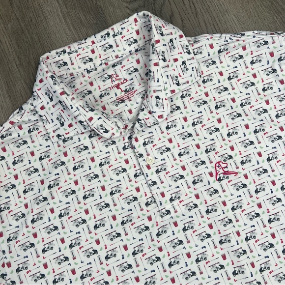 Rhoback | Shirts | Rhoback The Bev Cart Performance Polo Mens Large ...